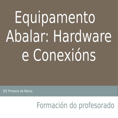 Equipamento Abalar | PDF