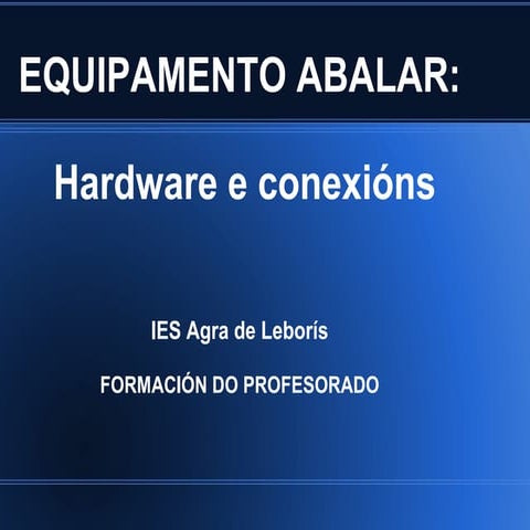 Equipamento abalar | PPT