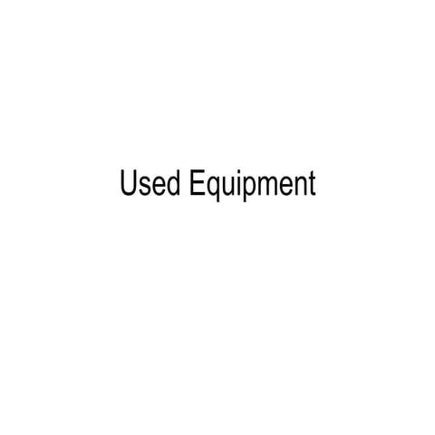 Equipment | PPTX