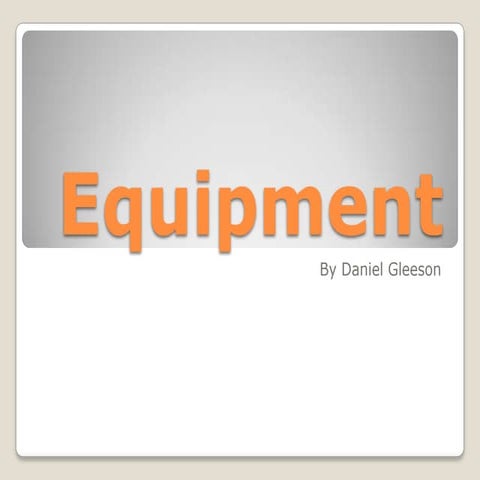 Equipment | PPTX