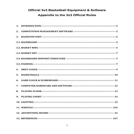 Equipment and Software Appendix to the 3x3 Official Rules | PDF