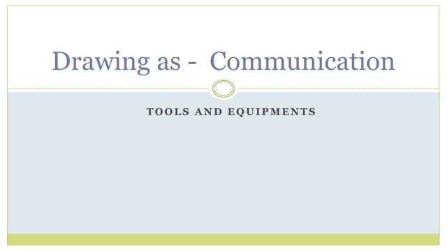 TLE 9 (Technical Drafting) - Drafting Tools | PPT