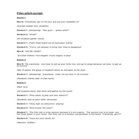 Script (First Draft) | PDF