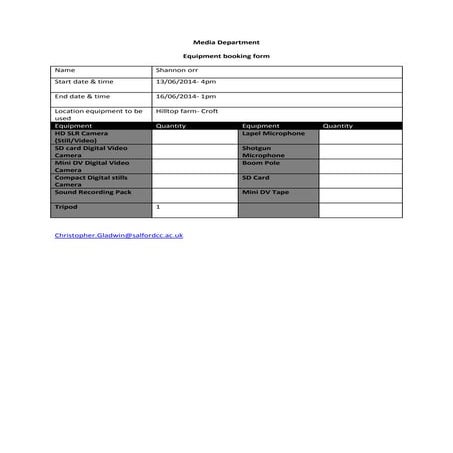 Equipment booking form_ | DOCX