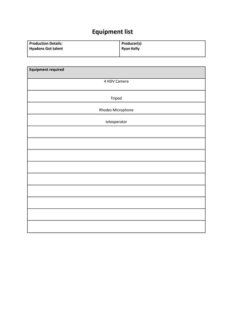 Equipment borrowing | PDF