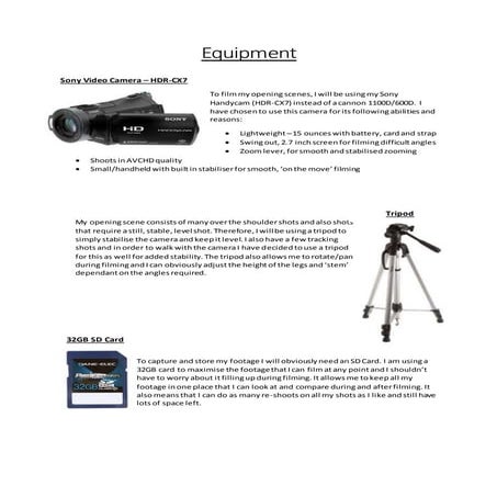 Equipment list | DOCX