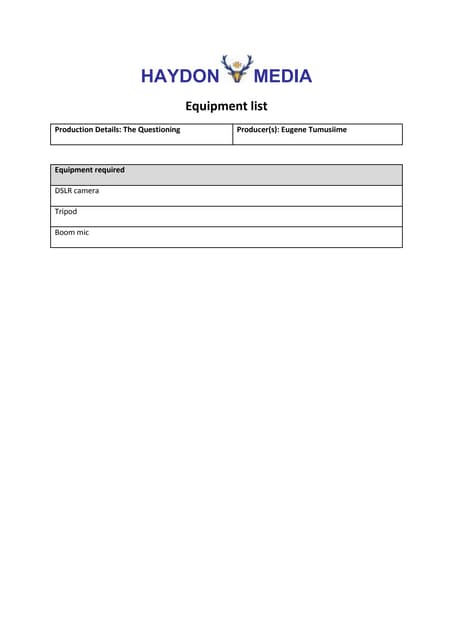 Equipment borrowing | DOCX