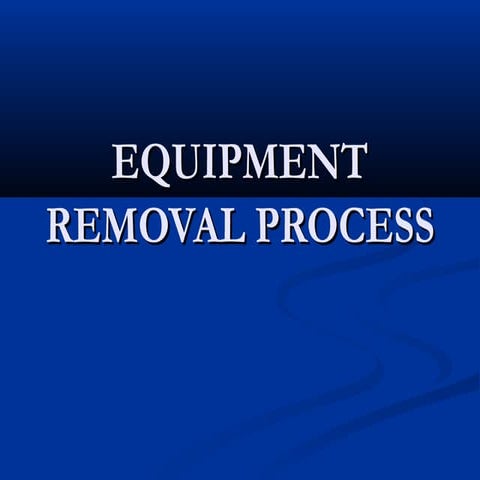 Equipment movement process | PPT