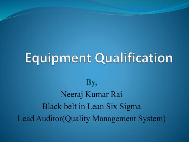 Analytical Instrument Qualification - USP chapter 1058 revision | PDF