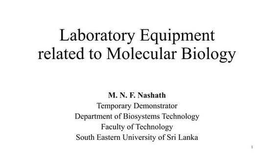 Modern Biological Tools and Techniques | PPTX | Biological Sciences ...