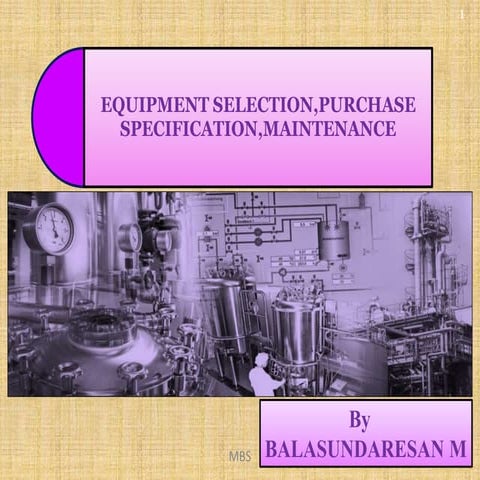 EQUIPMENT SELECTION.pptx