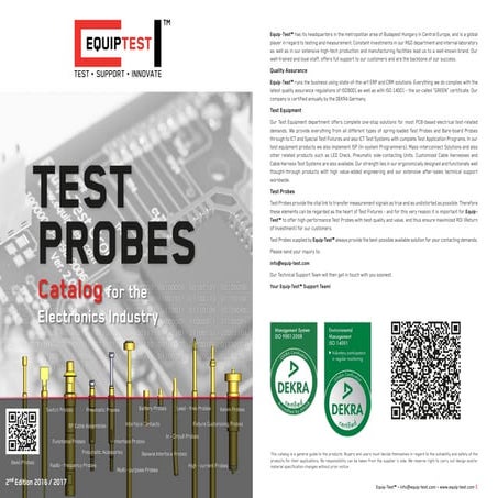 Equip test probe_catalog_edition 2016 - 2017 | PDF