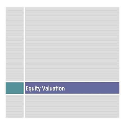 Equity valuation pdf | PDF