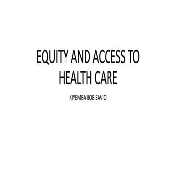 Equity & access | PPTX