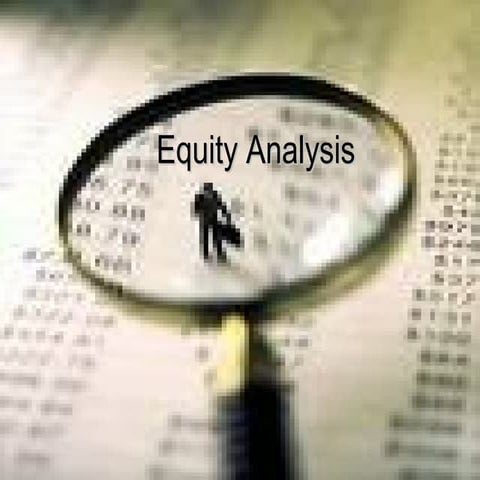 Equity analysis introduction raju indukoori | PPT