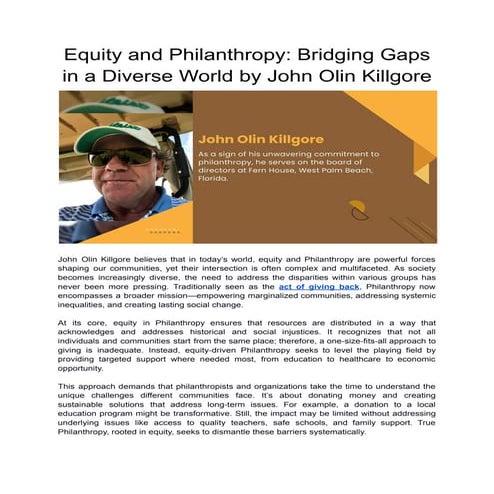Equity and Philanthropy_ Bridging Gaps in a Diverse World by John Olin Killgore.pdf