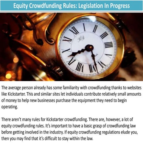 Equity crowdfunding 101 | PPTX