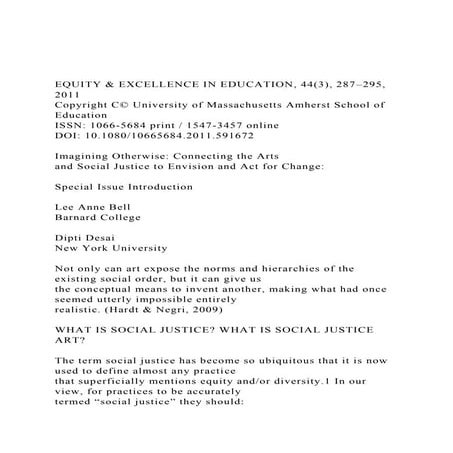EQUITY & EXCELLENCE IN EDUCATION, 44(3), 287–295, 2011Copyri.docx