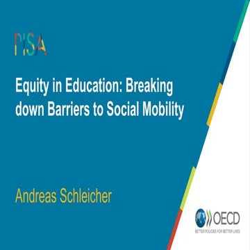 Equity in education - Breaking down barriers to social mobility | PPTX