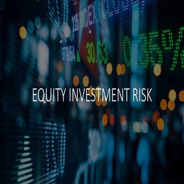 Equity investment risk | PPT