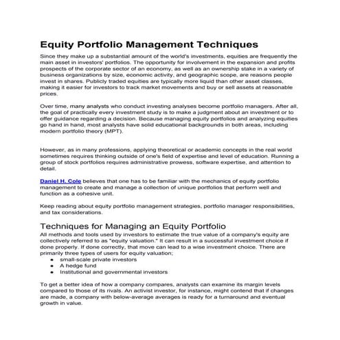 ET Portfolio User Guide | PPT