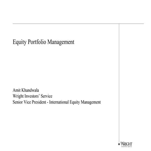 Equity portfolio mgmt | PPT