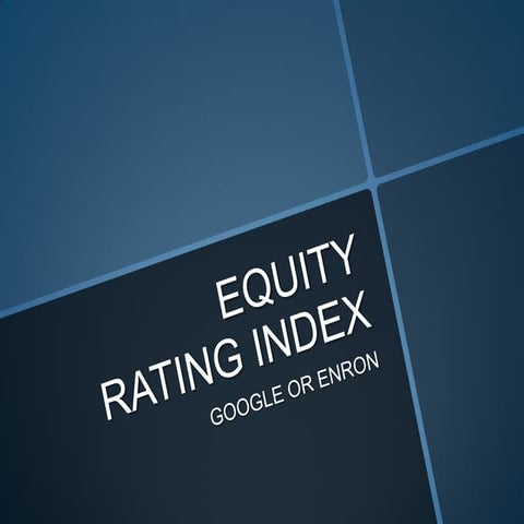Equity Rating Index | PPT