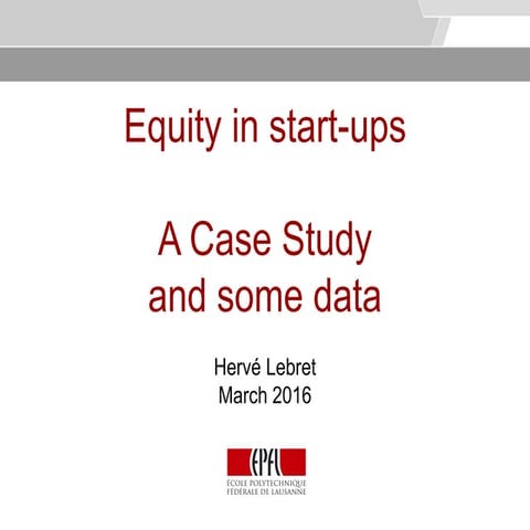 Equity split in start ups | PDF
