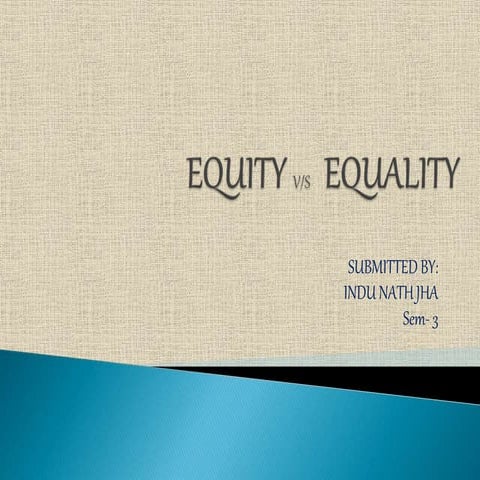 Equity vs Equality | PPTX