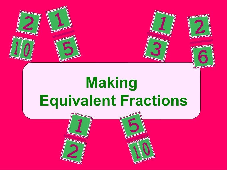 Equivalent Fractions Equivalent Fractions