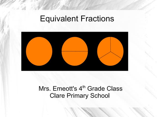 Equivalent fractions powerpoint ppt | PPT
