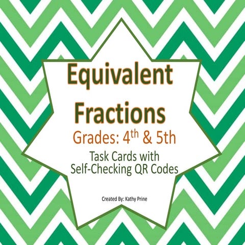 Equivalent fractions task_cards | PPTX | Technology & Computing