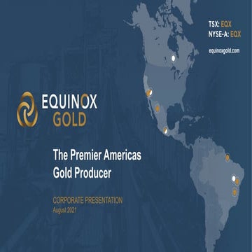 Equinox Gold Corporate Presentation | PDF