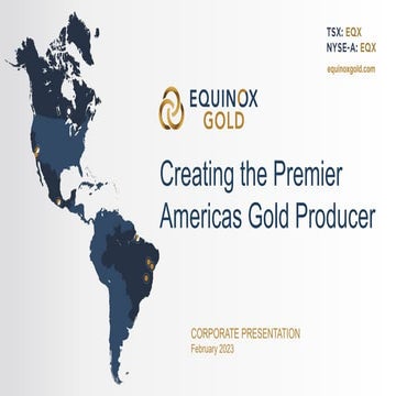 Equinox Gold Corporate Presentation | PDF