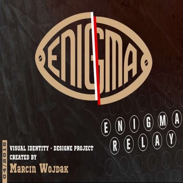 Enigma Relay - visual identity - case study | PPTX