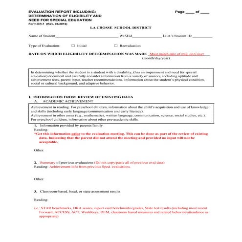 Er 1 evaluationreportannotated-2 | PDF