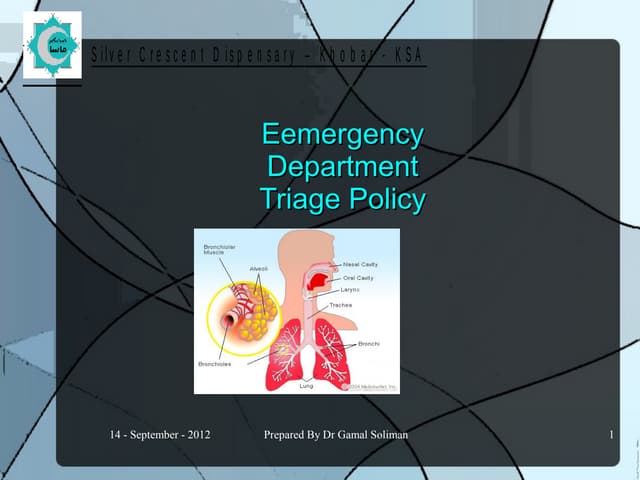 Emergency triage | PPTX