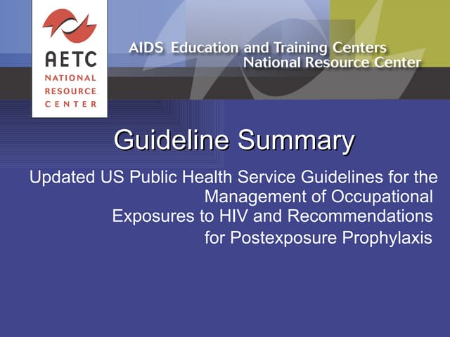 Needle stick injury and its management at hospital | PPTX