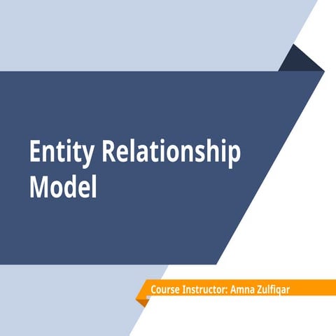 Entity relationship model Database Management.pptx