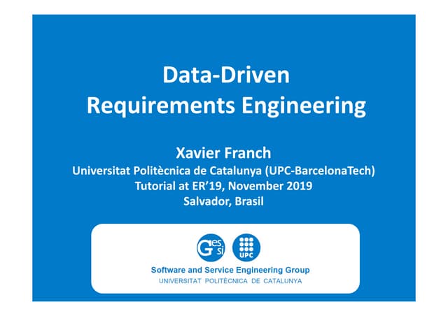 Er 2019 Tutorial Data Driven Re Ppt