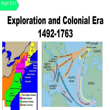 Exploration and Colonial Era 1492-1763 | PPTX