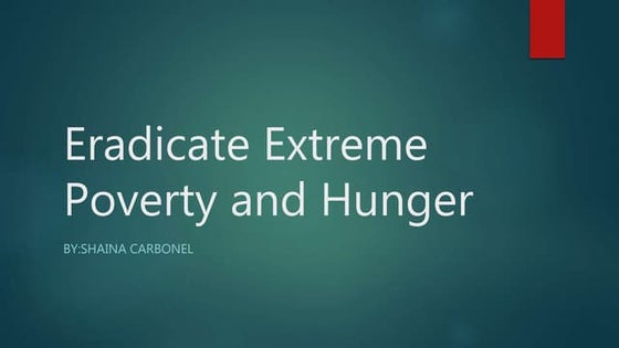 Let's Eradicate Hunger | PPT