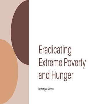 Eradicating Extreme Poverty and Hunger | PPT