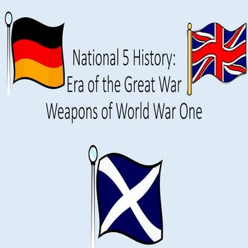 Weapons of WW1 | PPTX
