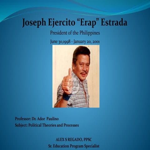 Erap political theories & processes | PPTX