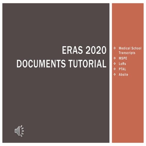 Eras 2020 documents tutorial | PPTX