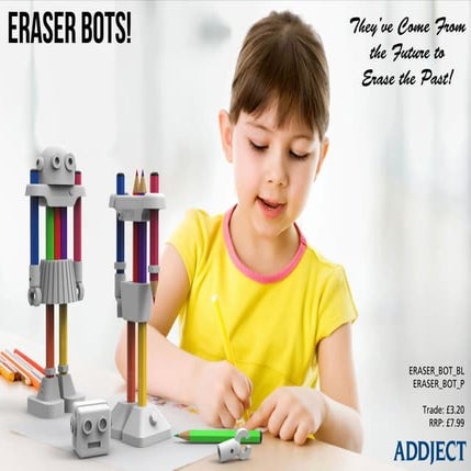 Addject Eraserbots! Pencil & Eraser Sets | PDF