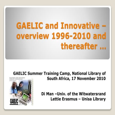 Erasmus man gaelic & innovative an overview | PPT
