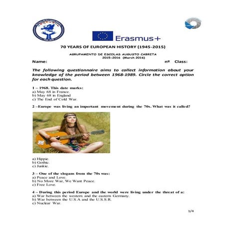 Erasmus questionnaire 1968_1989_Portugal_english version | PDF