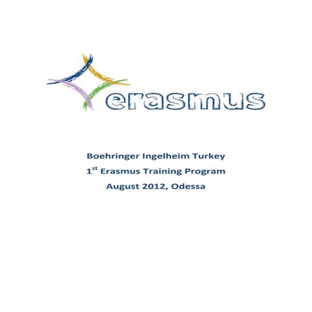 Erasmus Training Program 2012 | PDF